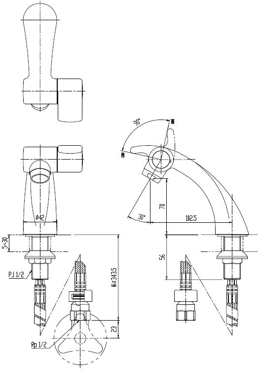 【楽天市場】INAX(LIXIL)立水栓LF-503：日の出ショッピングサイト