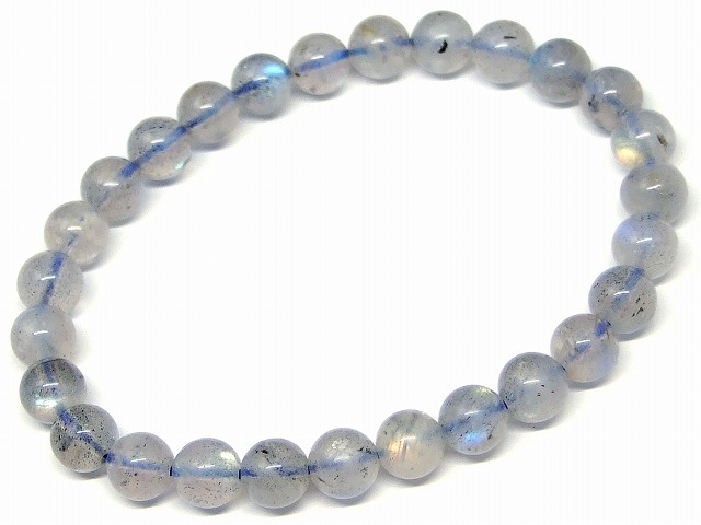 【楽天市場】67414 ラブラドライト 6mm AAA ブレスレット 内径16cm 曹長灰 ポーチ付き 鑑別済 本物保証 送料無料 マダガスカル産 天然石 パワーストーン：天然石 パワー ...