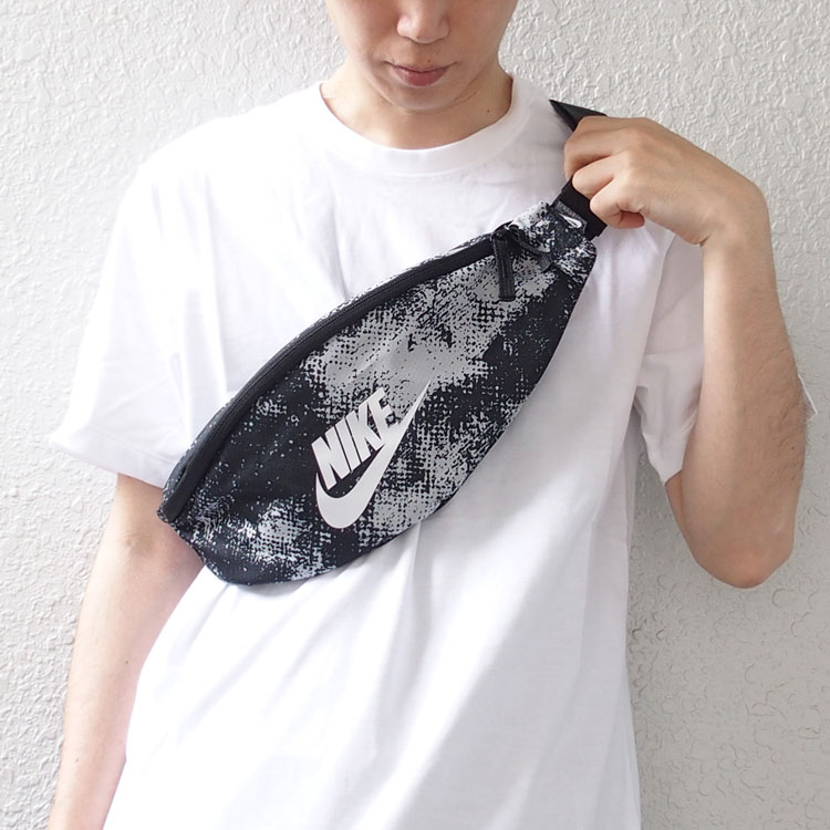 【楽天市場】NIKE ナイキ ボディバッグ NIKE ヘリテージ ファニー パック 3L ヒップバッグ ウエストポーチ 総柄 HRITG ...