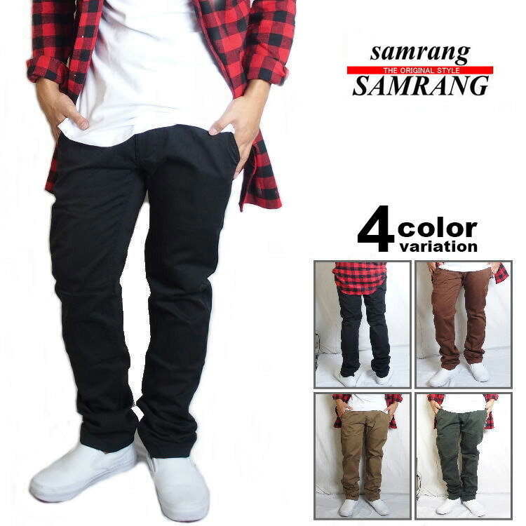 【楽天市場】samrang SAMRANG (サムランサムラン) チノパンツ ストレート メンズ [607177] 【チノパンツ メンズ ...