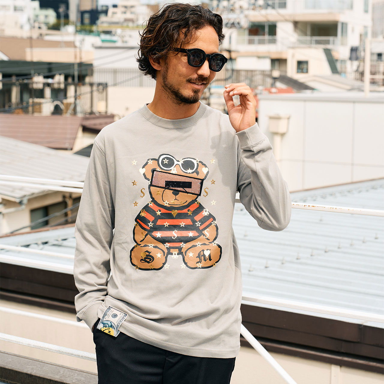 【楽天市場】STUD MUFFIN スタッド マフィン 514-02772 5.6ozコットン天竺 カートヘ?アシークイン LS Tシャツ ...