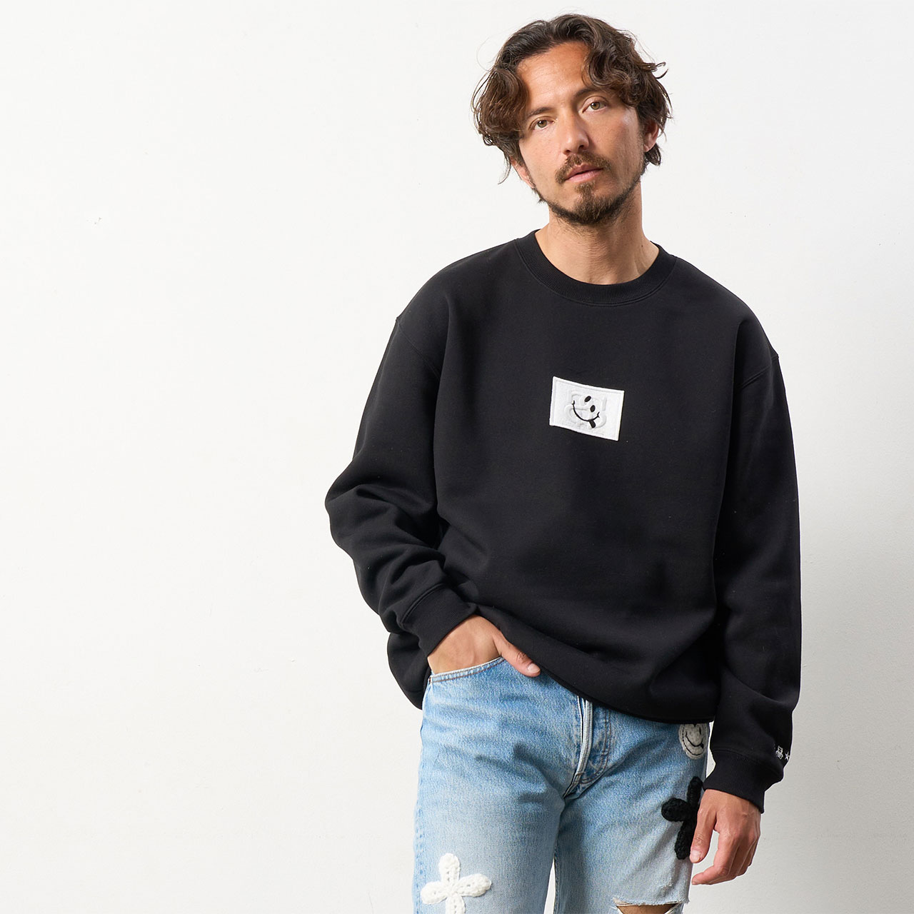 【楽天市場】STUD MUFFIN スタッド マフィン 424-02733 メンズ TC裏毛起毛 スターグラム発泡プリント スエットシャツ ...