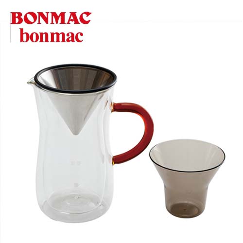 【楽天市場】【bonmac ダブルコーヒーカラフェセット】【コーヒー器具】ドリッパー ペーパー不要 エコ カップ アウトドア キャンプ ...