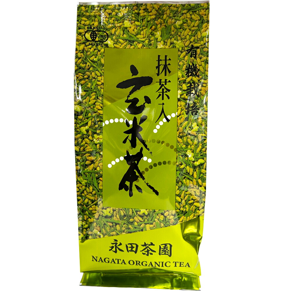 【楽天市場】有機玄米茶 抹茶入り（リーフ）200g オーガニック 有機JAS認定 永田茶園：HIRYU