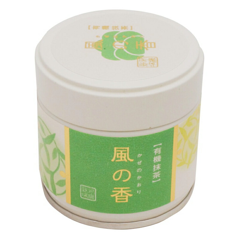 【楽天市場】有機栽培 抹茶 風の香 30g：HIRYU