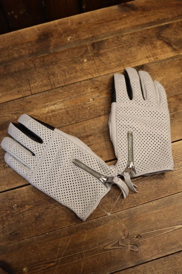 【楽天市場】KADOYA(カドヤ) ROX GLOVE - PL ロックスクローブ パンチングレザー カラー：グレー サイズ：サイズ：M,L ...