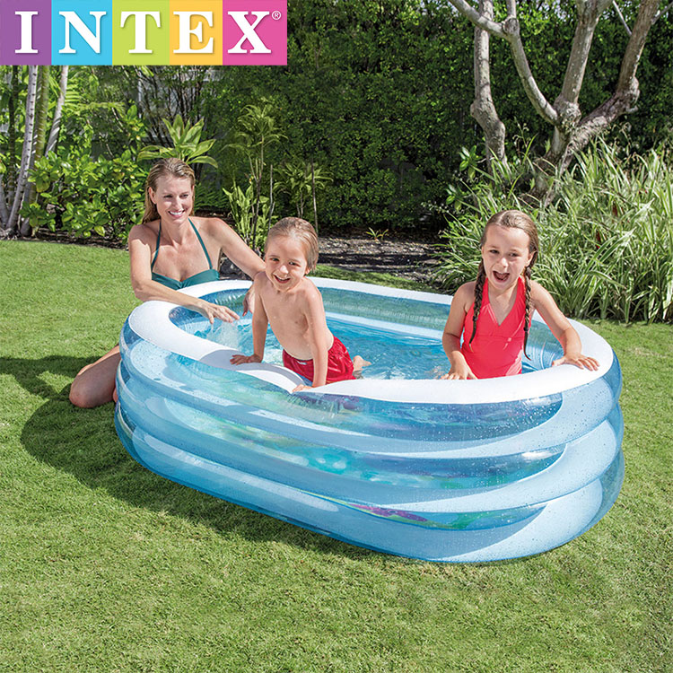 【楽天市場】【INTEX正規品】ビニールプール インテックス プール 小きい キッズプール プール インテックス ビニールプール 小型 163x107x46cm 3歳以上 ベビープール ベビー ...