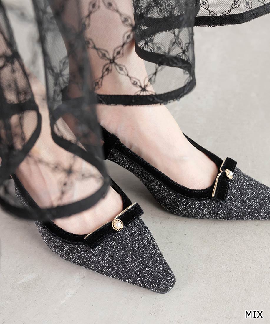 【楽天市場】【50%OFF】【22.5cm～25.5cm】RANDA/ランダ/パールリボンクラシカルパンプス/DD34070/R2【24AW/ASC】 【0424p】：RANDA