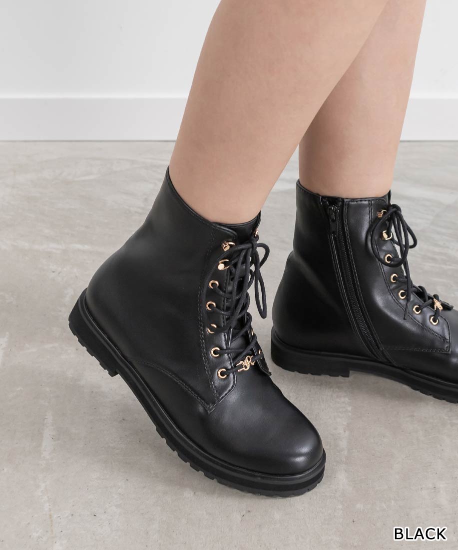 【楽天市場】【22.5cm～25.5cm】RANDA/ランダ/2WAYモノグラムパーツレースアップブーツ/KC34226/N1【2024AW新作★送料無料】：RANDA