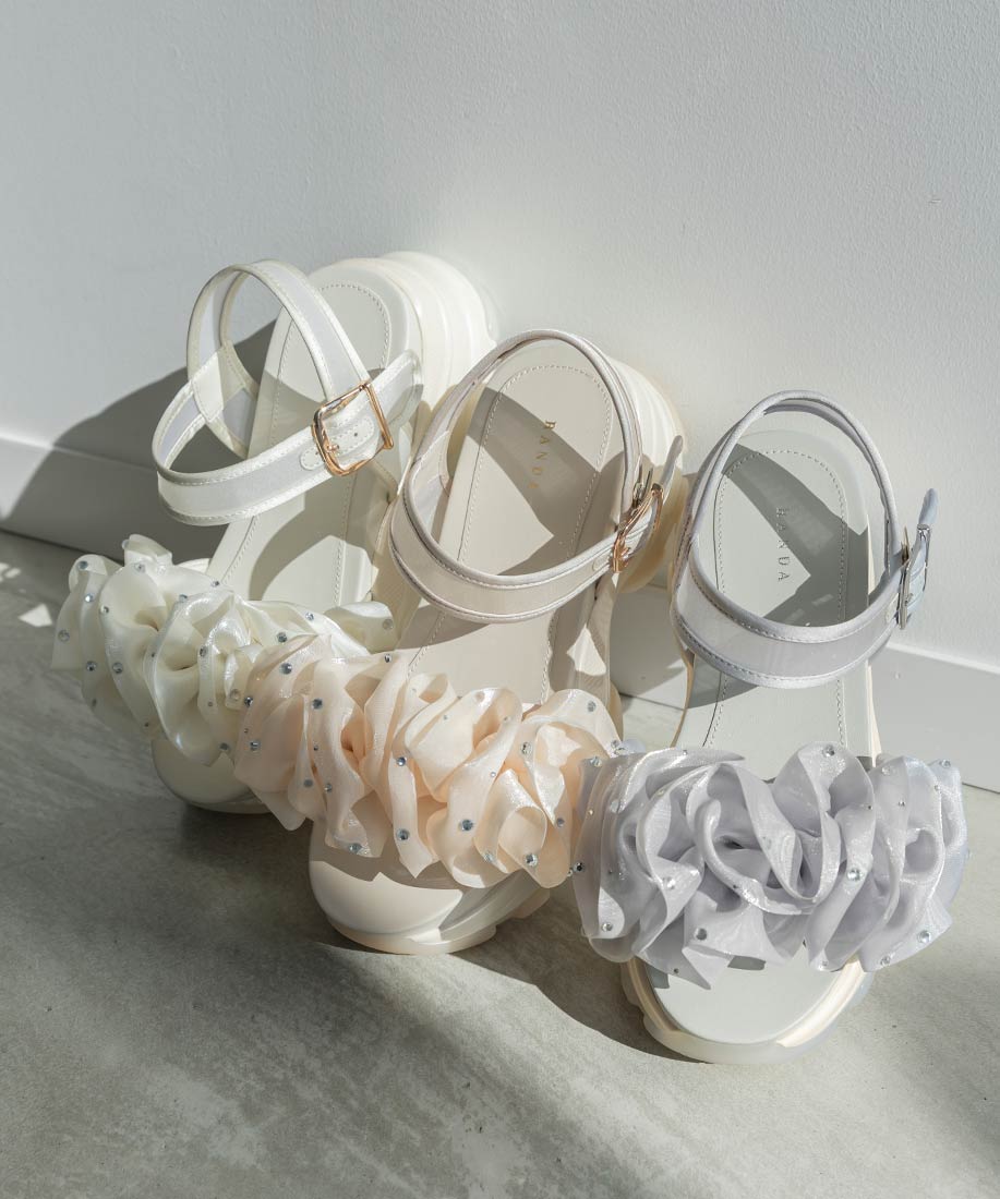 【楽天市場】【22.5cm～25.5cm】RANDA/ランダ/ボリュームフリルスポーツサンダル/PR35143/C11【2025SS新作★送料無料】：RANDA