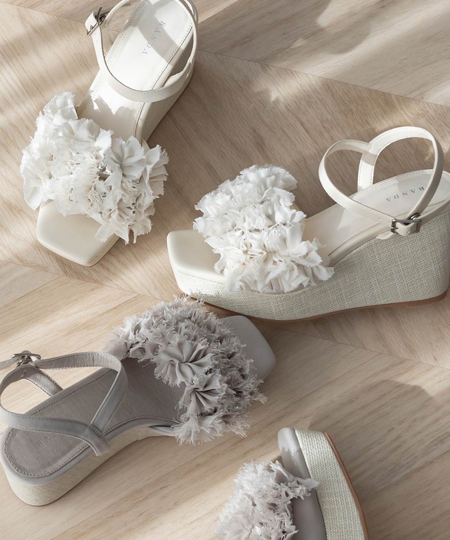 【楽天市場】【22.5cm～25.5cm】RANDA/ランダ/ボリュームフリルウェッジサンダル/PS35298/J【2025SS新作★送料無料】：RANDA