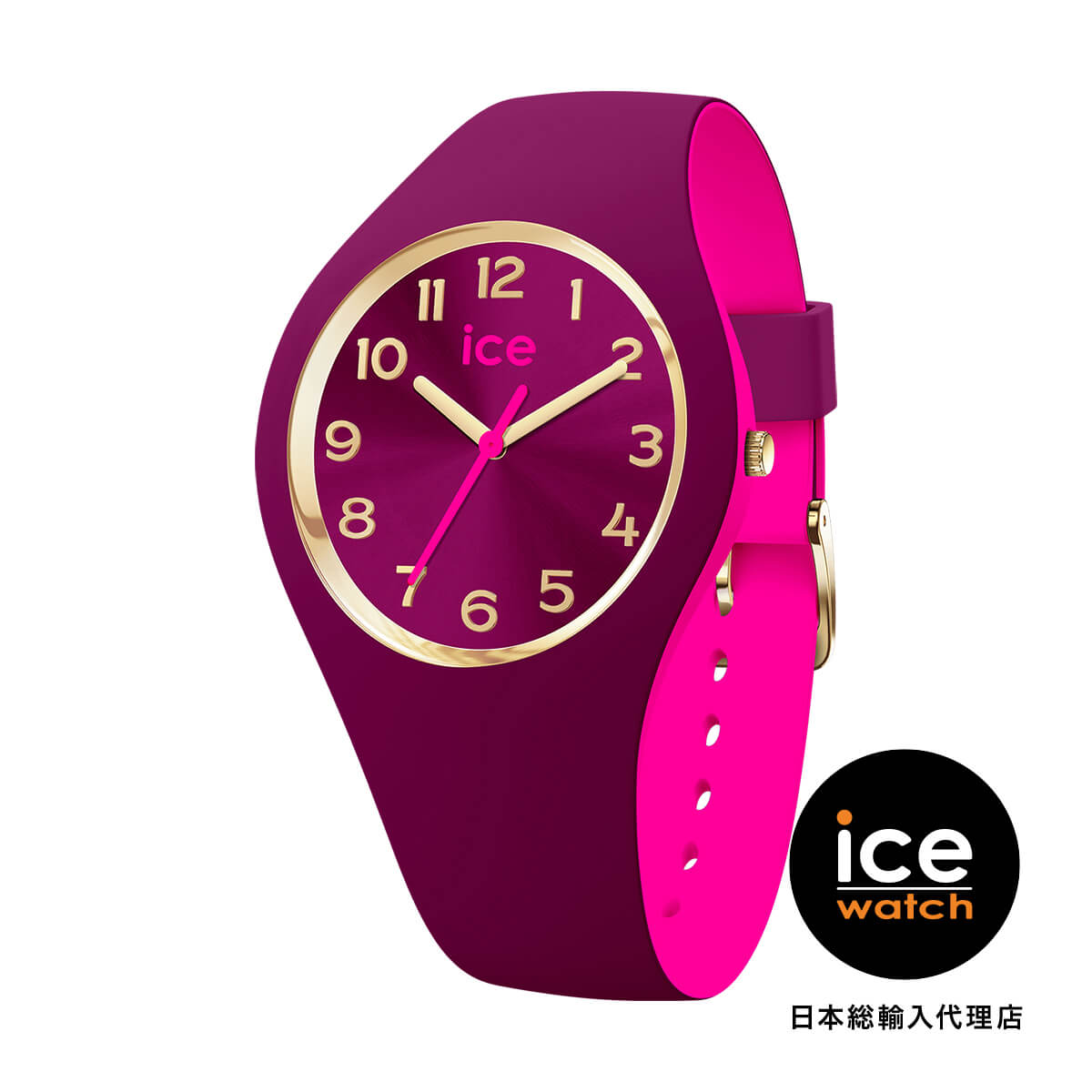 【楽天市場】ICE-WATCH / アイスウォッチ ICE duo chic - バーガンディーピンク - S34 - 3H：H°M’S ...