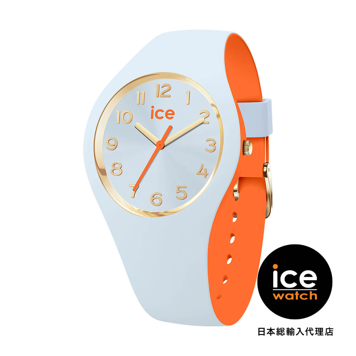 【楽天市場】ICE-WATCH / アイスウォッチ ICE duo chic - ライトブルーオレンジ - S34 - 3H：H°M’S ...