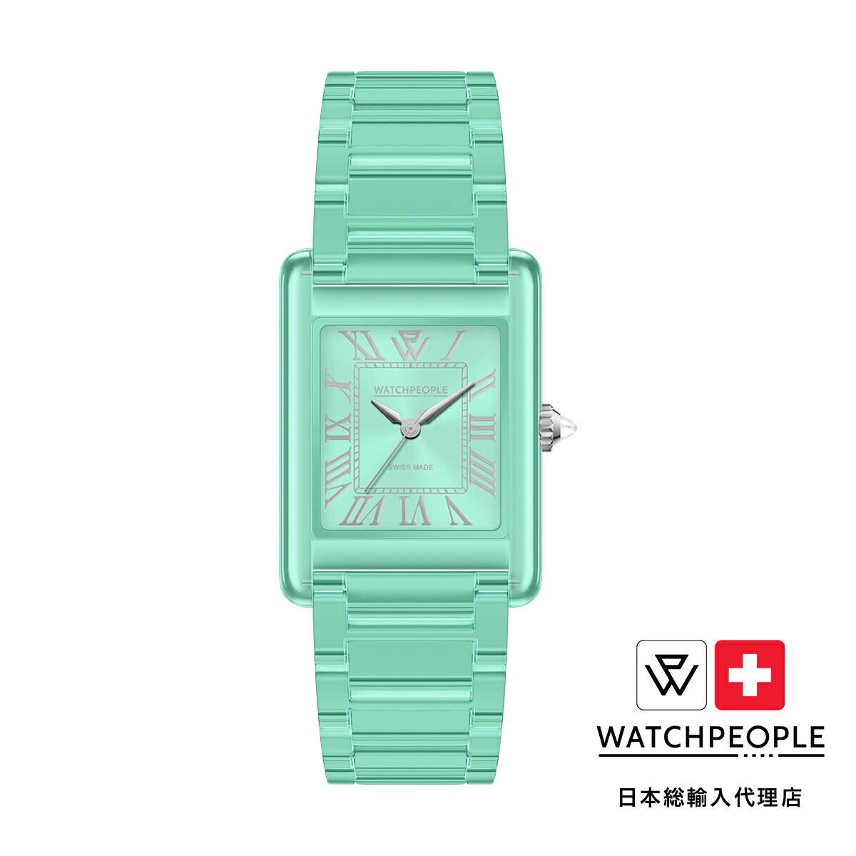 【楽天市場】WATCHPEOPLE / ウォッチピープル WP6 - クリア - シャイニー - ターコイズ - SMALL 23x34mm ...