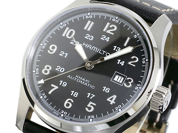 【楽天市場】ハミルトン HAMILTON カーキ KHAKI オフィサー オート 自動巻き 腕時計 H70625533 ブラック：ハピネス ...