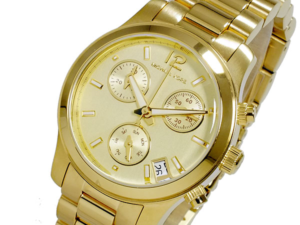 【楽天市場】マイケルコース MICHAEL KORS RUNWAY クオーツ レディース クロノグラフ 腕時計 MK5384：ハピネスセレクトショップ