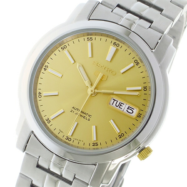 【楽天市場】セイコー SEIKO セイコー5 SEIKO 5 自動巻き メンズ 腕時計 SNKL81K1 ゴールド：ハピネスセレクトショップ