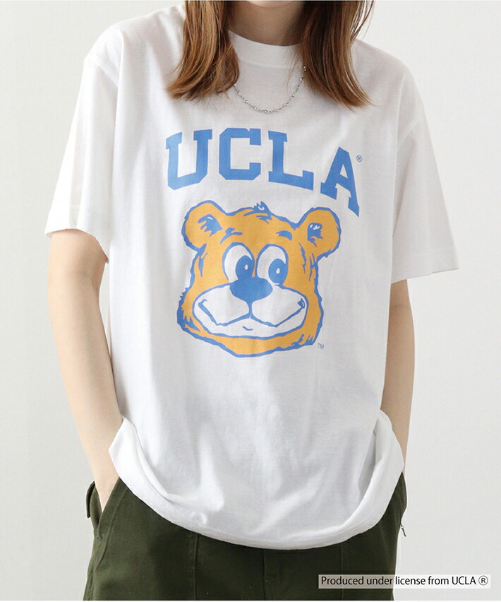 【楽天市場】UCLA ユーシーエルエー 半袖 College T-Shirt カレッジ Tシャツ 5.6oz ダブルステッチ メンズ レディース ロゴ アメカジ スポーツ クマ ベアー ...
