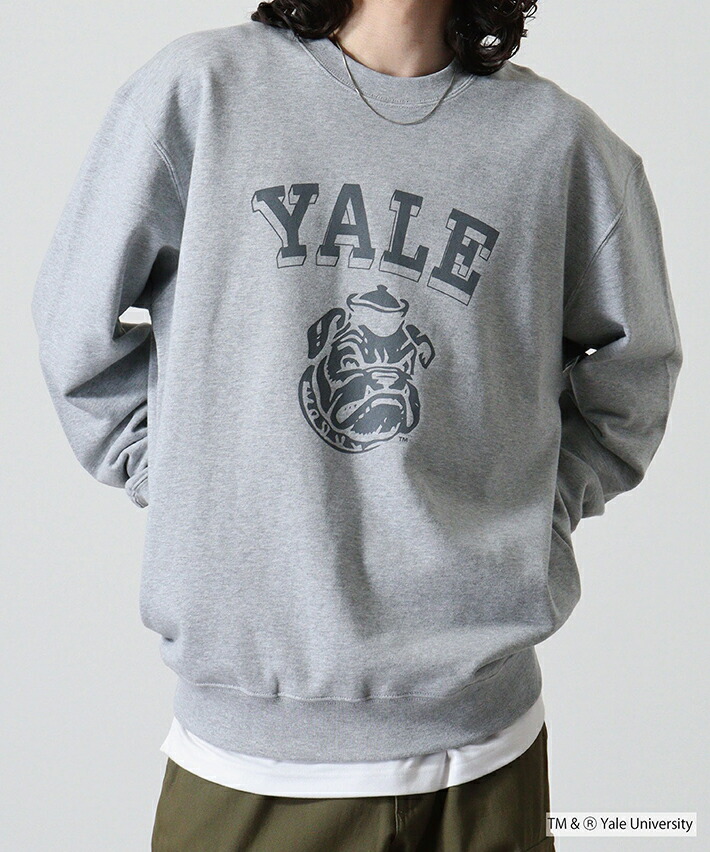 【楽天市場】YALE イェール DOUBLE SIDED PRINTING CREW SWEAT カレッジプリント スウェット スエット ...