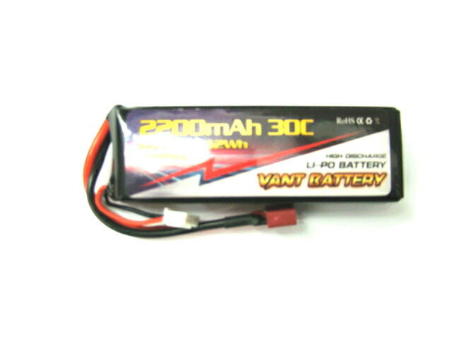 【楽天市場】Li-Poバッテリー 11.1V 2200mAh 30C [VT2200-30-3S](JAN：2000000071282)：ホビーマンズ