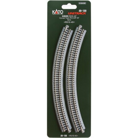 【楽天市場】曲線線路 R315-45° (4pcs) [20-120](JAN：4949727000541)：ホビーマンズ