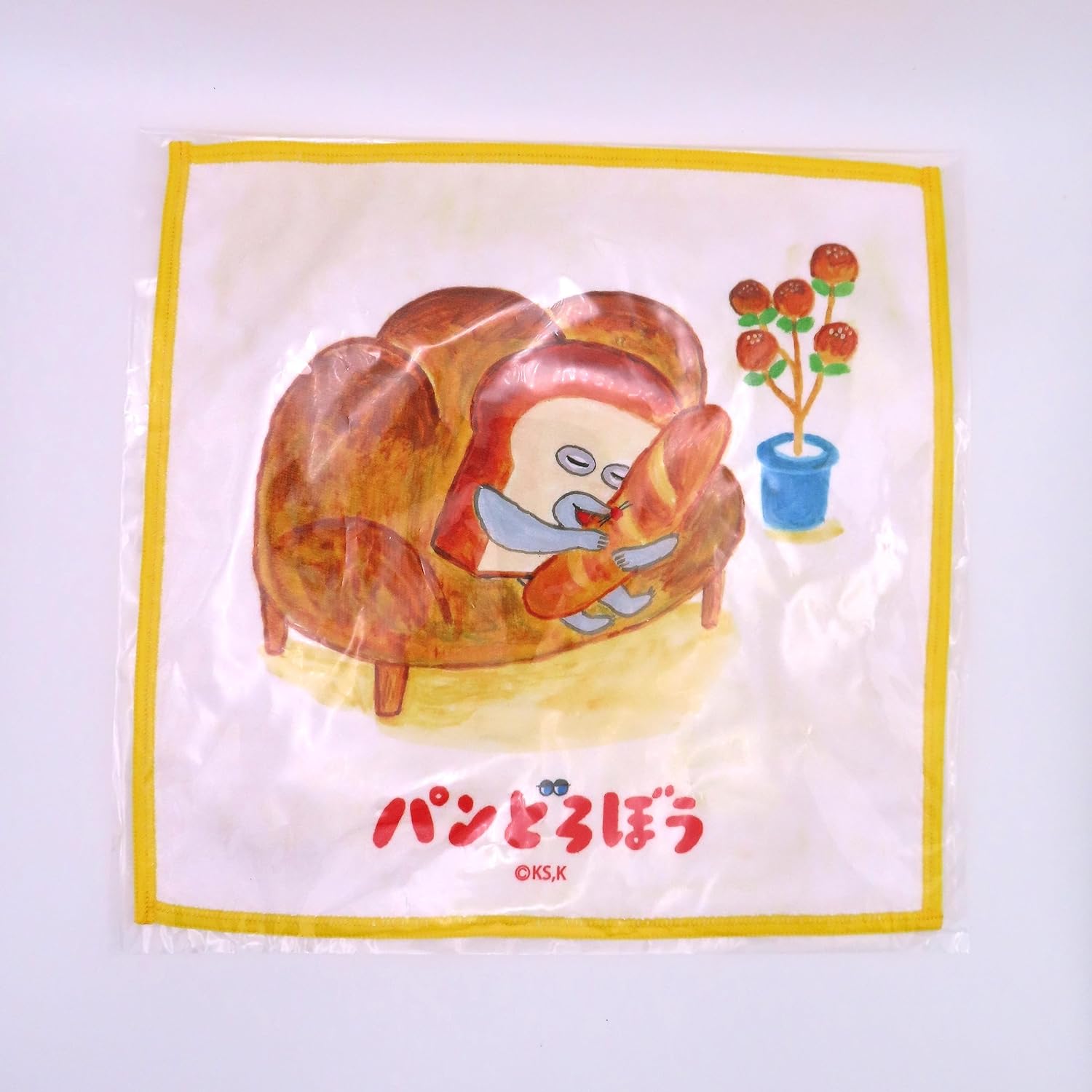 【楽天市場】[クーポン利用で10%off][超目玉]パンどろぼう ミニタオル いとしのパン：ほびすと！