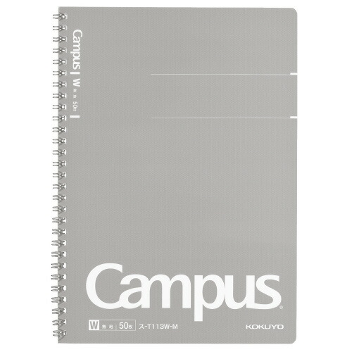 【楽天市場】コクヨ キャンパス ツインリングノート 無地 カットオフ 6号（セミB5） 【ス-T113W-M】：どっとカエールHOCOa