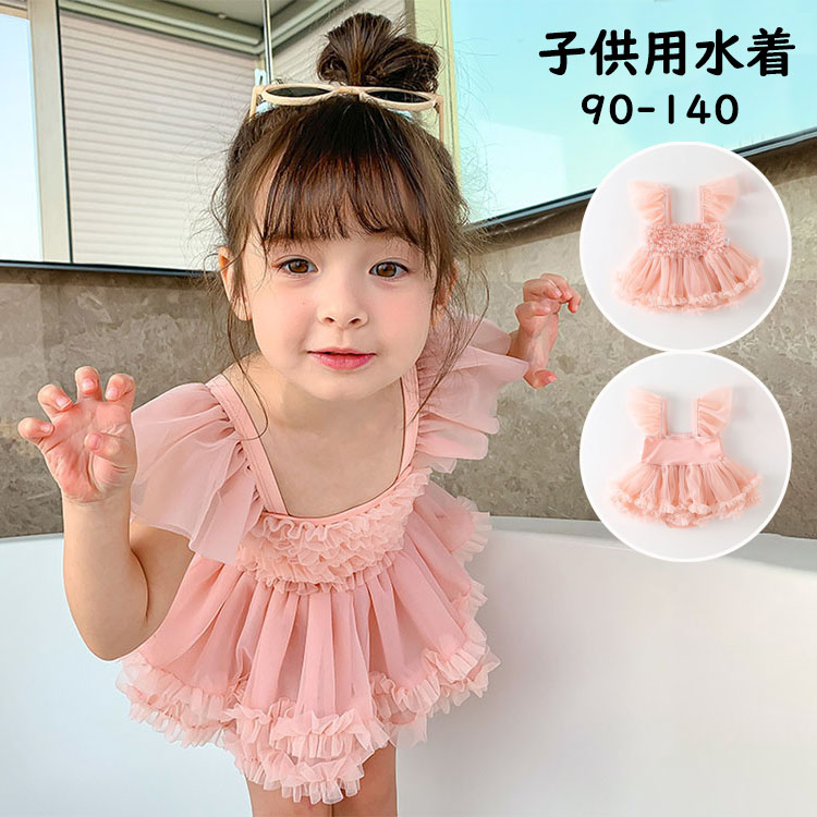【楽天市場】子供用水着 ワンピース水着 女児 水着 女の子 つなぎ水着 フリル レースアップ 水着 キッズ 可愛い 子供 水着 温泉 キッズ