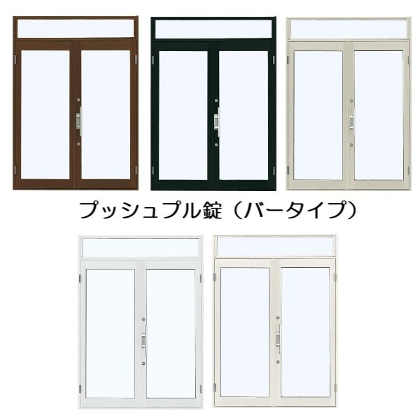 【楽天市場】YKKAP店舗 店舗ドア7TD 両開き[単板ガラス] 1ロック仕様：中桟無し・ランマ付き[幅1690mm×高2330mm]：ノース＆ウエスト