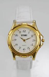 【楽天市場】【送料無料】gitano watch mens stainless steel gold battery white ...