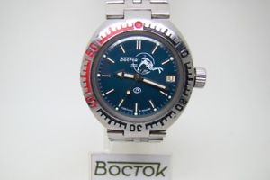 【楽天市場】【送料無料】 腕時計 vostok amphibian scuba diver frogman russian automatic ...
