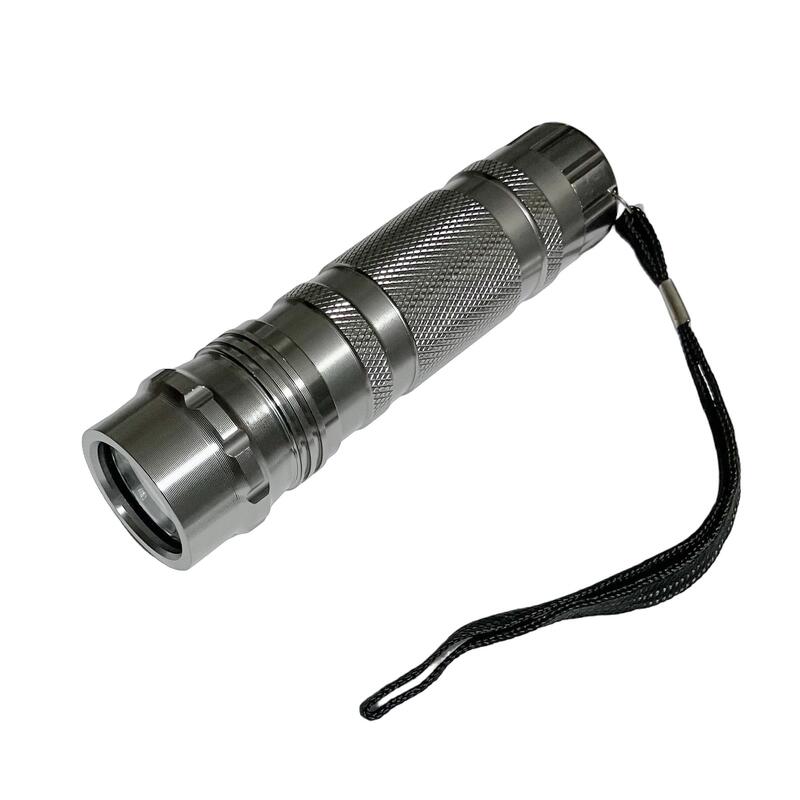 【楽天市場】ピーク波長 480nm : 青色LED + フィルター , 光の強さ 2mW / cm2 (10cm) 1W-LED搭載 使用電池 ...