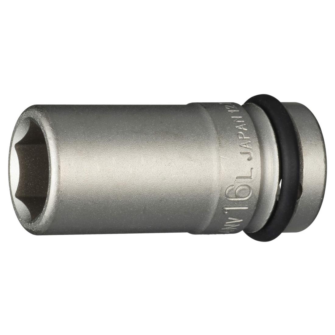 【楽天市場】トネ(TONE) インパクト用ロングソケット 4NV-16L 差込角12.7mm(1/2”) 二面幅16mm：holly0211