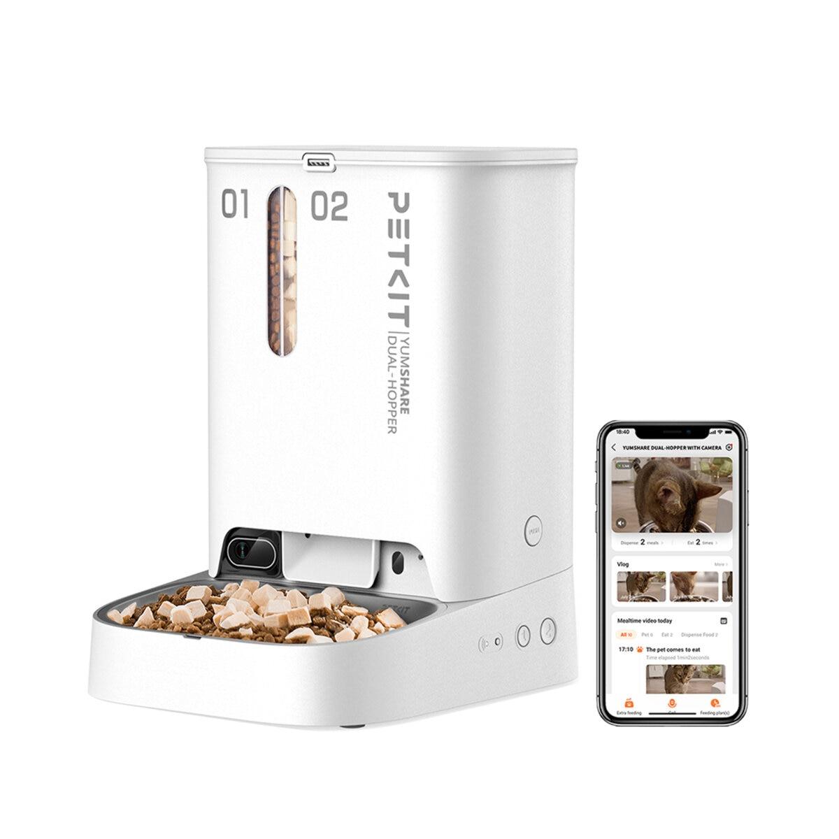 【楽天市場】PETKIT ペットカメラ付自動給餌器 アプリ連携 5L P591 ct75563：Homedavinci