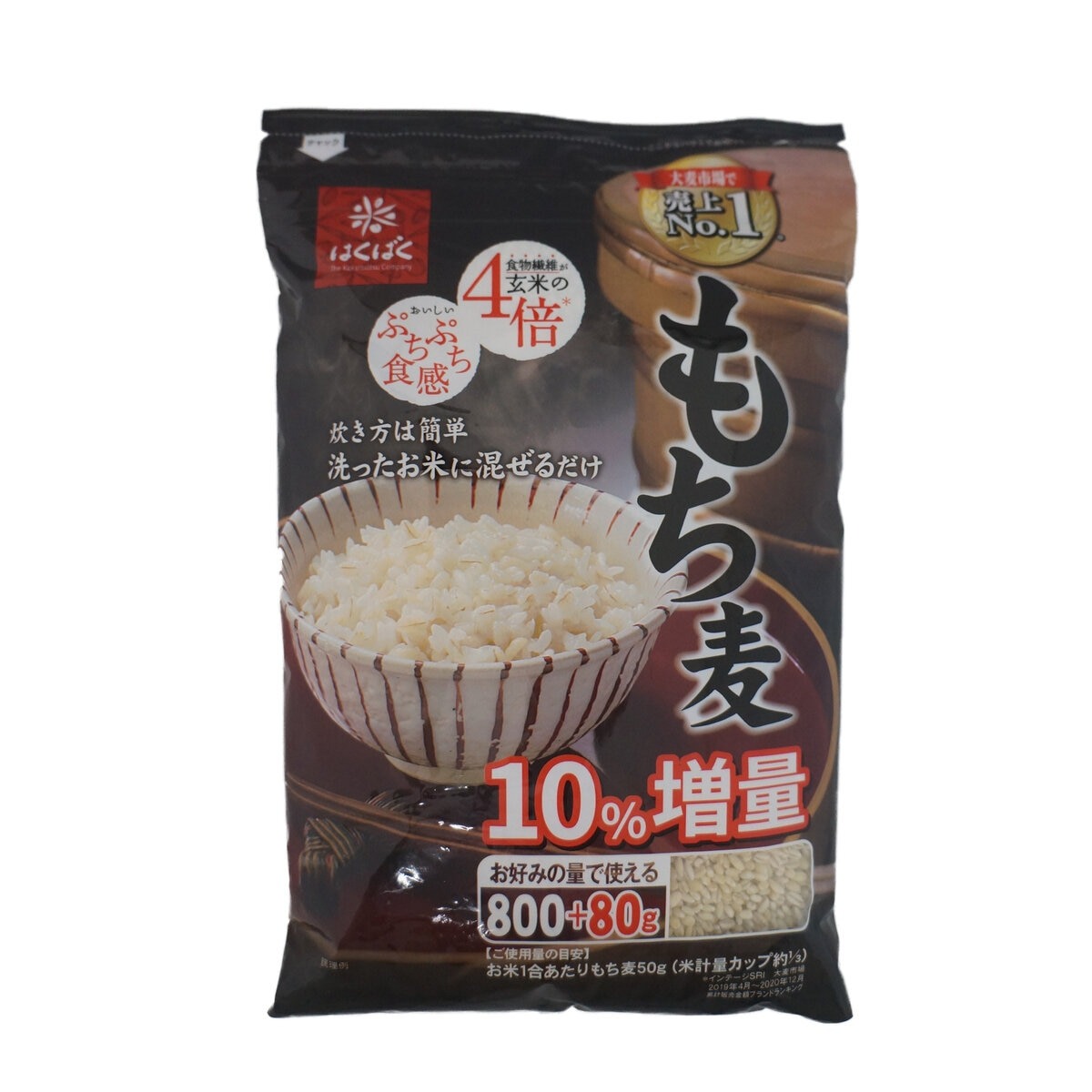 【楽天市場】【5と0のつく日限定！スーパーセール！10％OFF！】はくばく もち麦 (800g + 80g) x 3袋 2個セット ct588050：Homedavinci