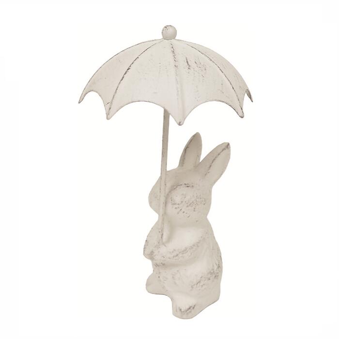 【楽天市場】【村田屋】アンブレララビット ホワイト 6814【うさぎ 兎 ガーデン雑貨 ガーデニング オブジェ ガーデンオブジェ ウエルカム ...
