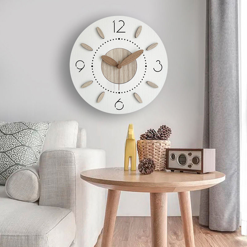【楽天市場】【5年保証】 掛け時計 壁掛け時計 時計 おしゃれ かわいい スイープ 静か 無音 ウォールクロック 北欧 ナチュラル シンプル ...