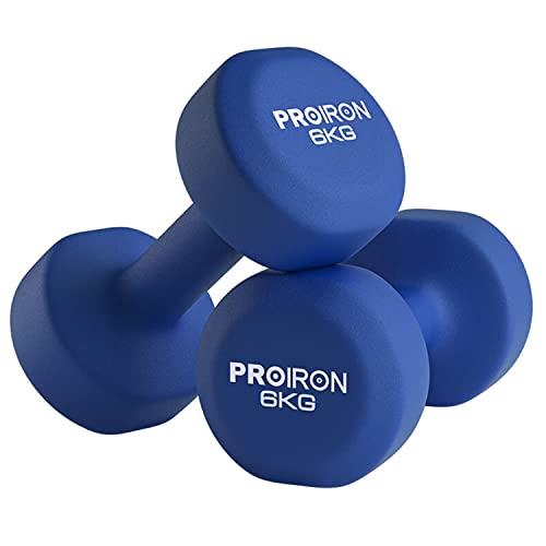 楽天市場】PROIRON ダンベル 5kg 2個セットエクササイズ ネオプレン