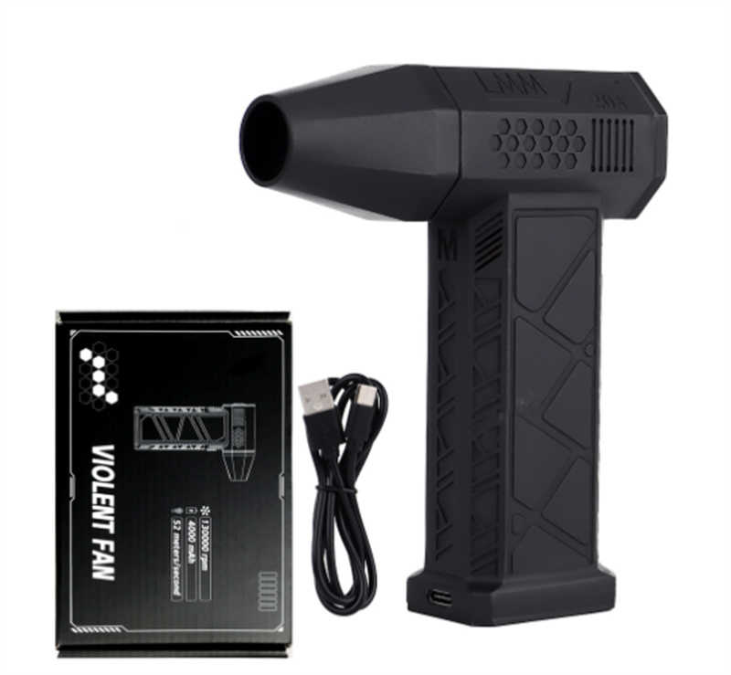 【楽天市場】ハイパワー電動送風機 エアダスター ジェットブロワー 電動 ミニジェットファン 最強 ブロアー USB 小型ブロワージェット 除雪 ...