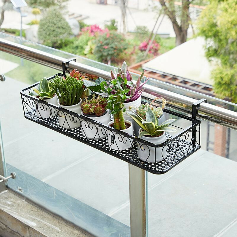 【楽天市場】吊り下げ 60*20*12cm ベランダ プランター台 壁掛け ラックスタンド ガーデン雑貨 観葉植物 フラワーラック 50*25 ...