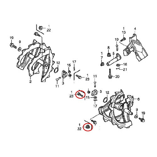 【楽天市場】ホンダ除雪機純正パーツ シャーボルト3個セット 対応機種 [オーガ]HS660 HS870K1(J/JS) HSS760n(J/JE) HS1170n [ブロア]HS660(機体 ...
