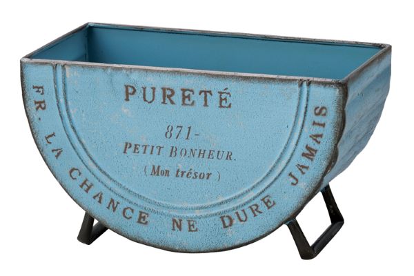 【楽天市場】【UN1869】プリュテスタンド ブルー☆アンティーク調のかわいい植木鉢♪：ハニーミント