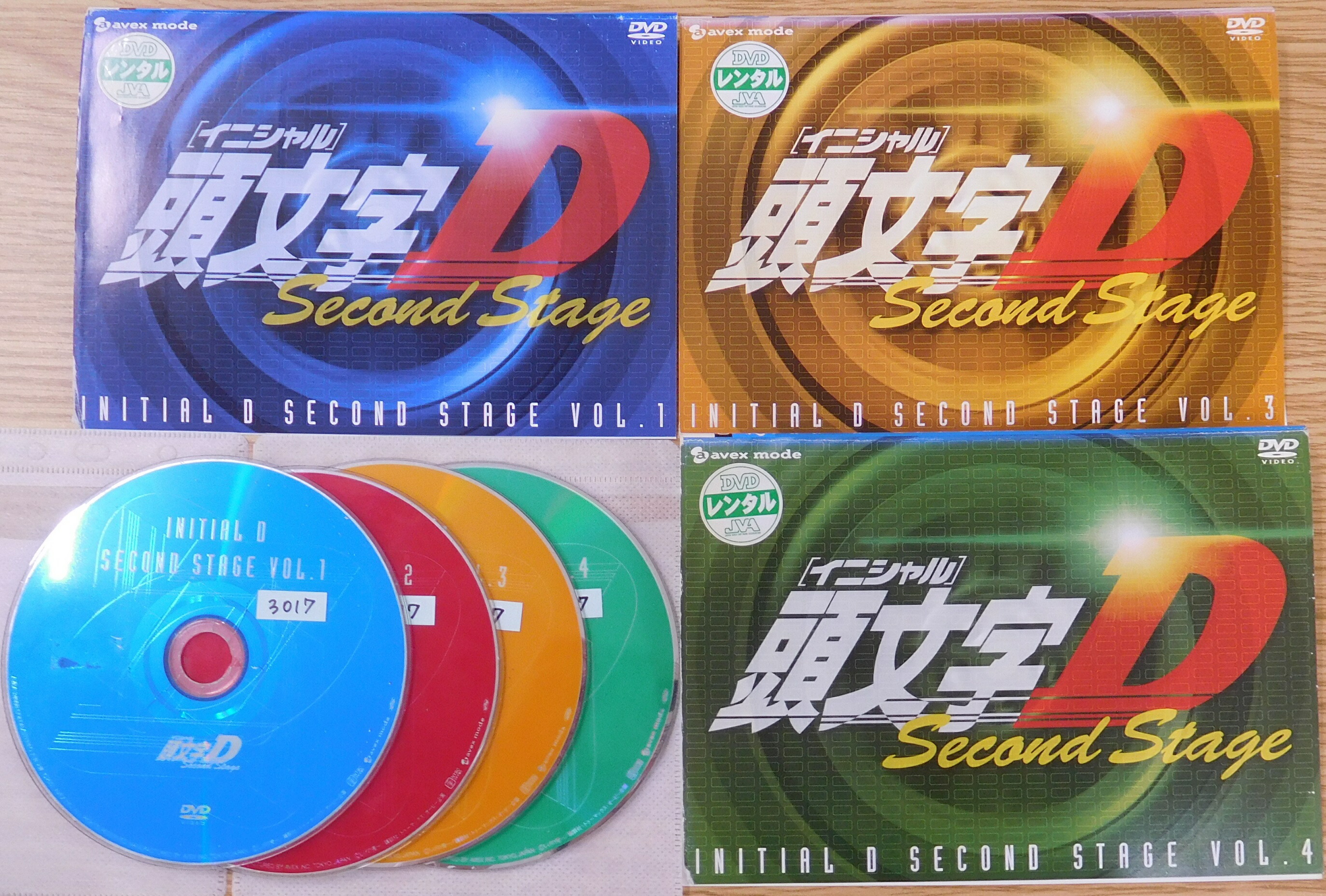 【楽天市場】頭文字D [イニシャルD] Second Stage vol.1～vol.4 【※備考参照※】(全4枚)(全巻セット) 中古DVD【中古】：スマイルDVD 本店 楽天市場店