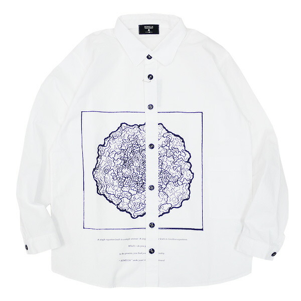 【楽天市場】REMILLA レミーラ : 長袖ドローバック シーチングシャツ WHITE：HOOD