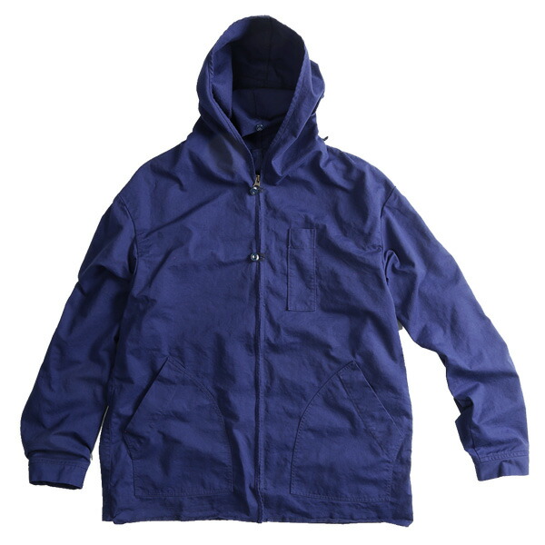 【楽天市場】REMILLA レミーラ : コットンツイル ワークスモック BLUE：HOOD