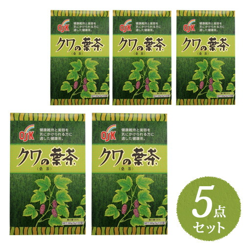 【楽天市場】【送料無料】OSK クワの葉茶 160g(5g×32袋)まとめ買い5点セット【小谷穀粉】：健美の恵 あふれる
