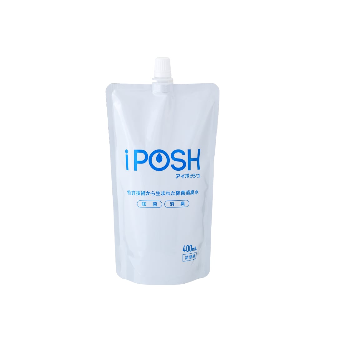 【楽天市場】【正規取扱店】除菌消臭水 iPOSH アイポッシュ 詰め替え パウチ 400mL 【アルコール不使用 香料不使用 着色料不使用 次亜塩素酸（弱酸性） 除菌スプレー 消臭スプレー ...