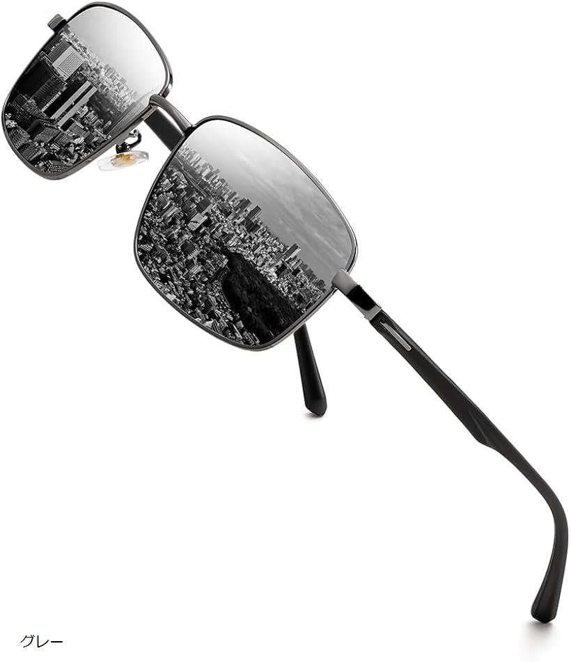 【楽天市場】偏光サングラス メンズ メタルフレーム おしゃれ TACレンズ 軽量 uv400 紫外線カット 運転用 B1142(グレー)：ホリック