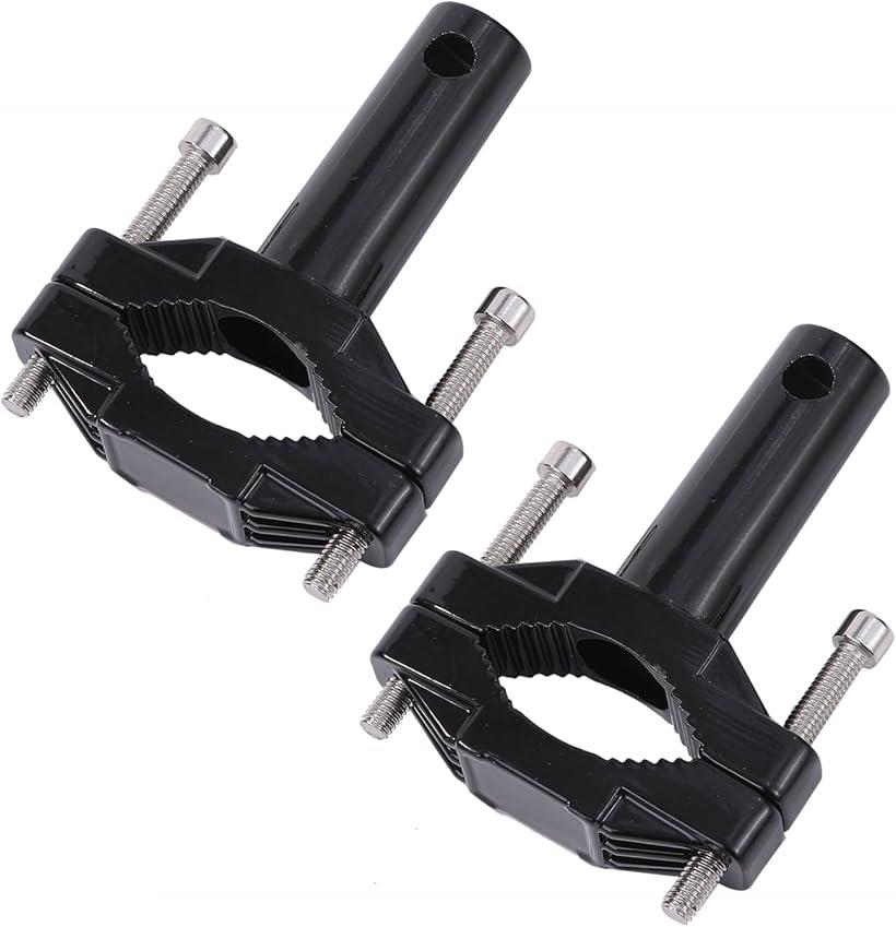 【楽天市場】バイク フォグランプ 取り付けステー 2-5.5cm 2個 セット ブラック マウントブラケット パイプバンパー：ホリック