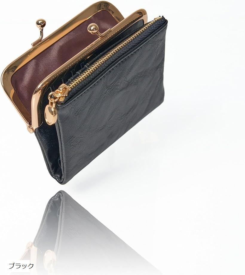 【楽天市場】アンドラザ がま口財布 ハンドメイド 本革 レディース 二つ折り財布 大容量 柔らかい 小銭入れ 牛本革 軽量 コンパクト ...